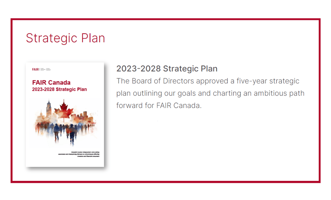 2023-2028 Strategic Plan - FAIR Canada